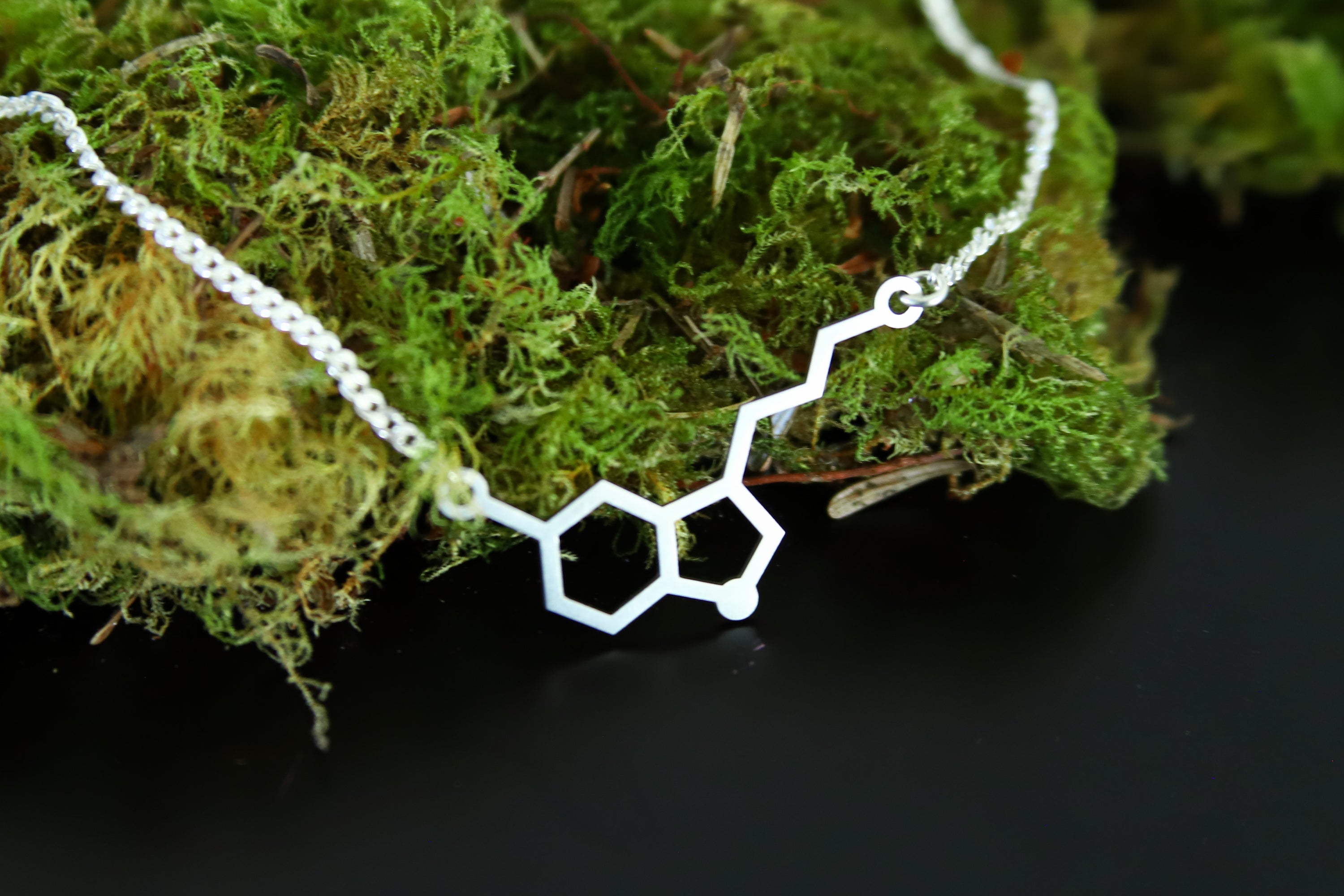 Seratonin Molecule Necklace